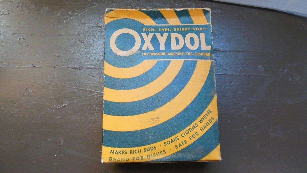 Oxydol Laundry Detergent Boxed, Retired Vintage Sealed 1940s, Old Stock ...