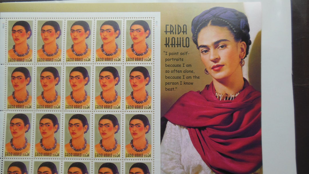 Frida Kahlo Stamp Sheet, 2001 Stamps - Etsy