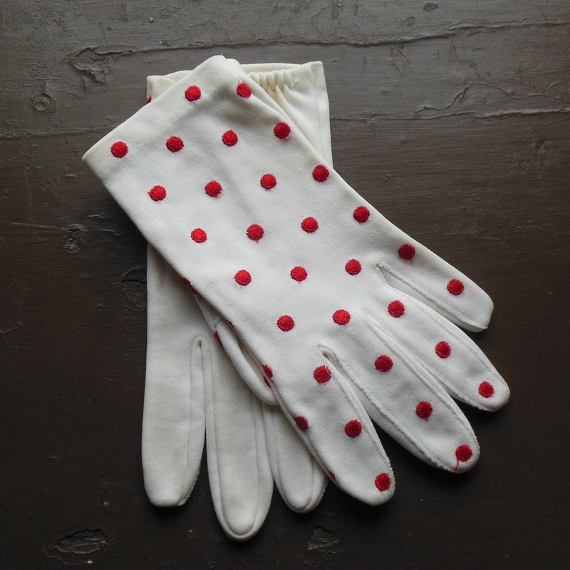 Polka Dot Gloves - Etsy