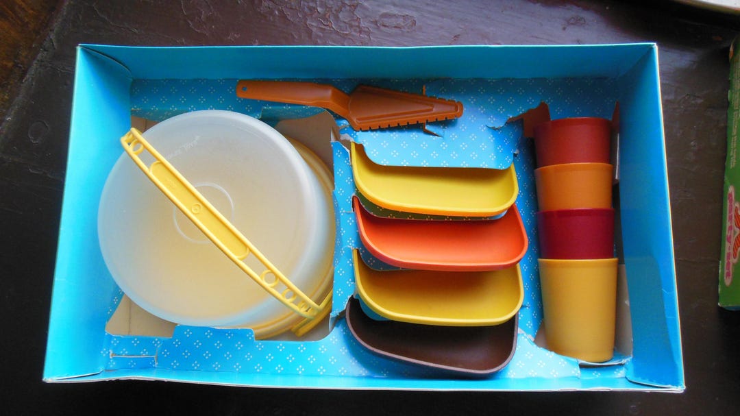Tupperware Tuppertoys Mini Party Set Boxed,, Vintage 1980s - Etsy