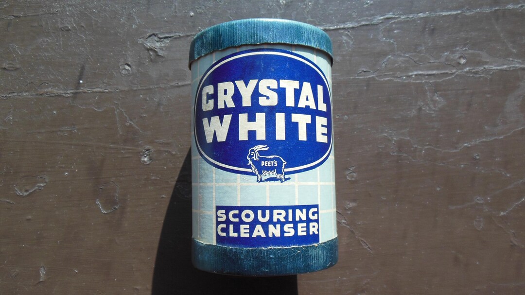 Vintage Crystal White Scouring Cleanser, 1940s-50s, Full Sealed Box ...