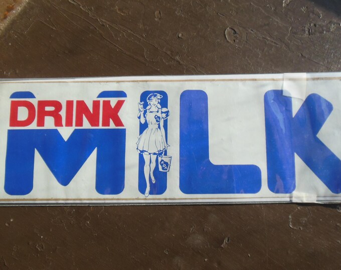 Vintage Drink Milk ADA American Dairy Assoc Bumper Sticker - Etsy