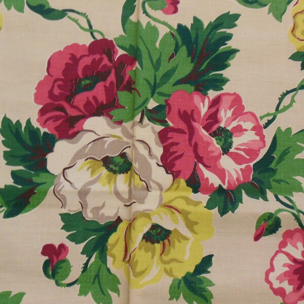 Vintage Bark Cloth - Etsy