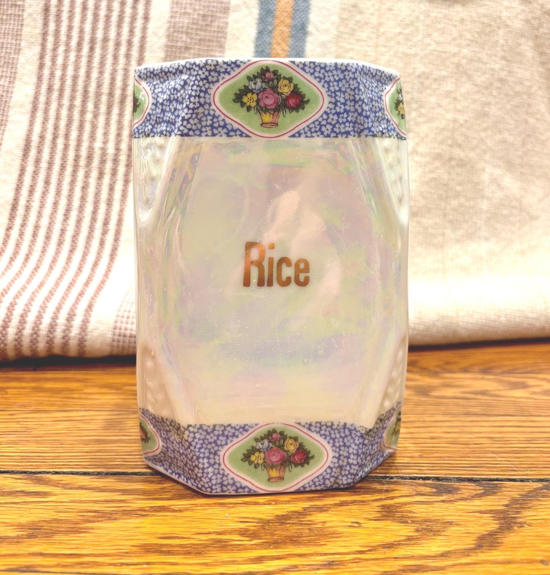 Vintage German Lusterware Vase | Iridescent Opal Sheen | Cottagecore ...