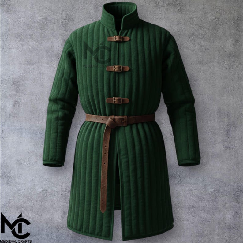Medieval Gambeson: Padded Armor Jacket Free Tailoring - LARP, SCA ...