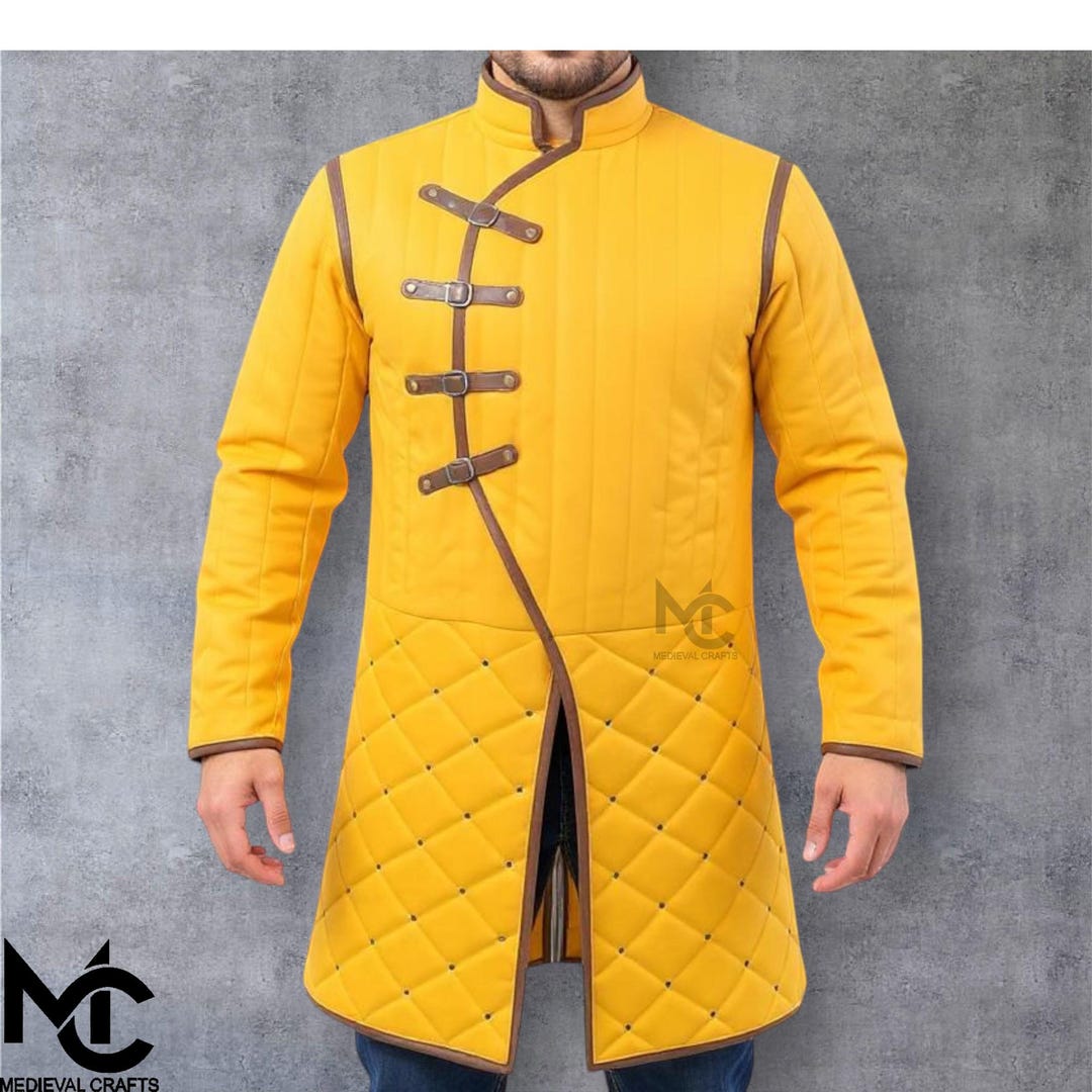 Medieval Gambeson With Crusader Design (FREE TAILORING) Gambeson Padded ...