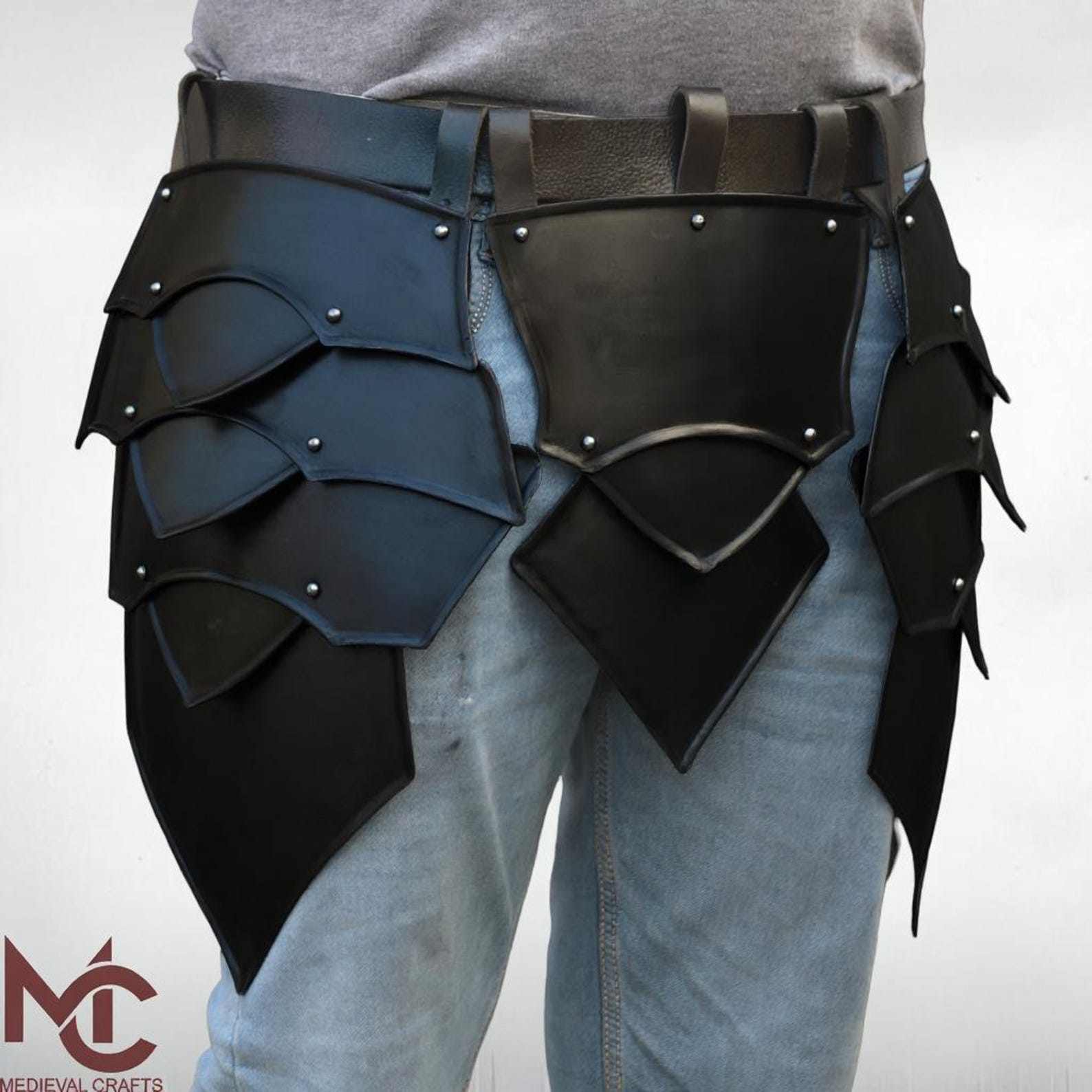 Medieval Steel Tasset Belt Armor: LARP Thigh Guard, Renaissance Costume ...
