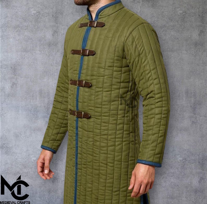 Medieval Padded Gambeson: Quilted Armor Jacket - LARP, SCA, Cosplay - Etsy