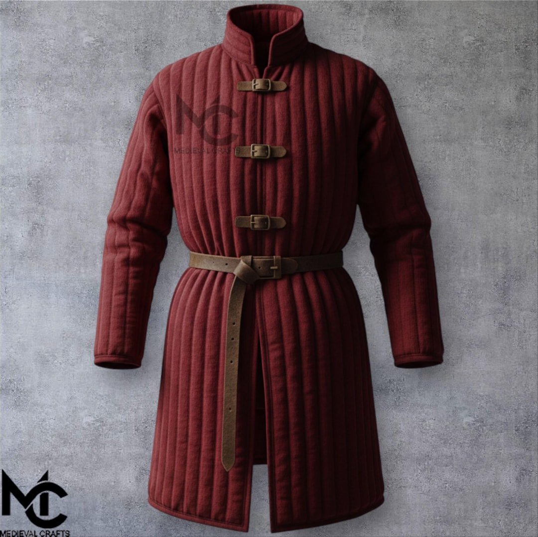 Medieval Gambeson: Padded Armor Jacket Free Tailoring - LARP, SCA ...