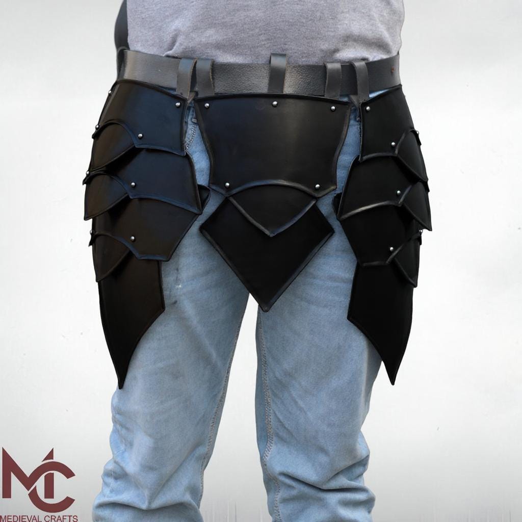 Medieval Steel Tasset Belt Armor: LARP Thigh Guard, Renaissance Costume ...
