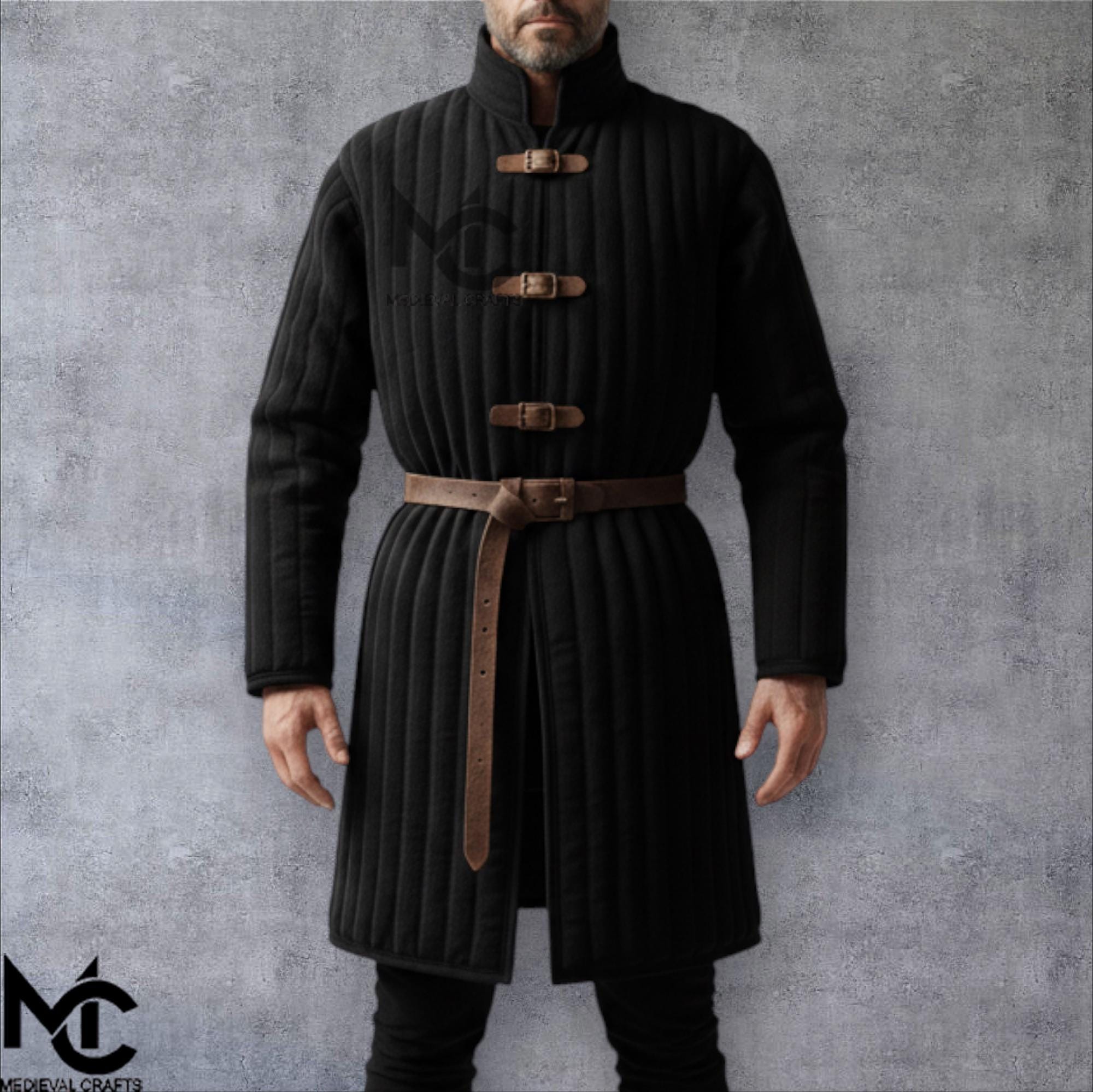 Medieval Gambeson: Padded Armor Jacket Free Tailoring - LARP, SCA ...