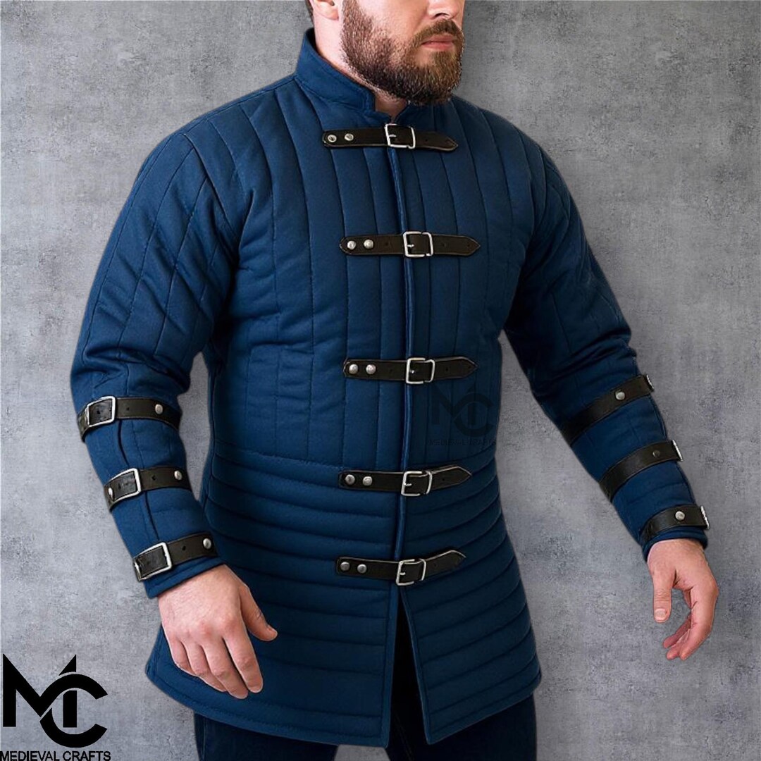 Medieval Gambeson With Crusader Design (FREE TAILORING) Gambeson Padded ...