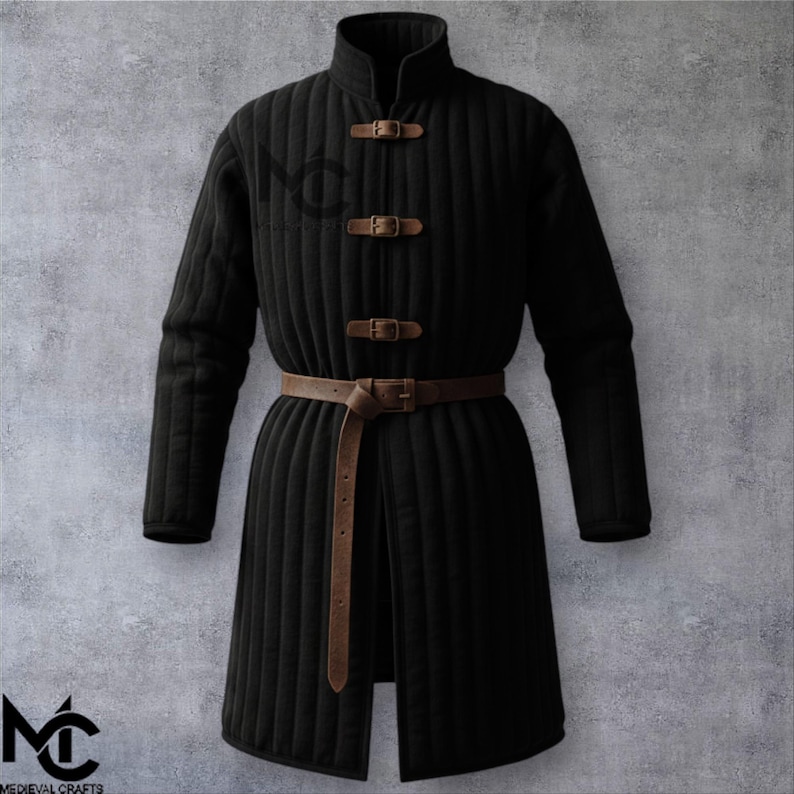 Medieval Gambeson: Padded Armor Jacket Free Tailoring - LARP, SCA ...