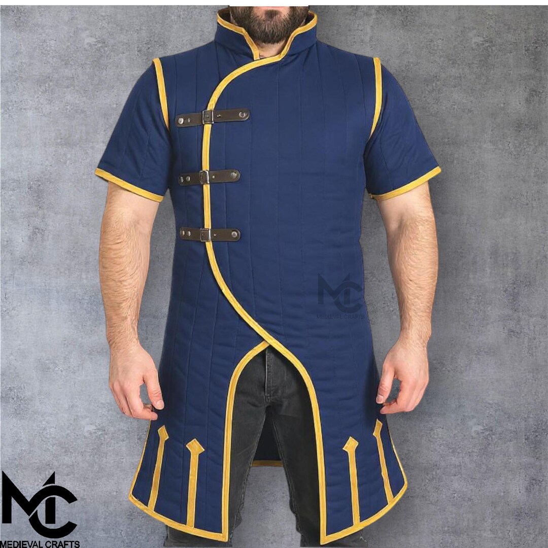 Medieval Gambeson With Crusader Design (FREE TAILORING) Gambeson Padded ...