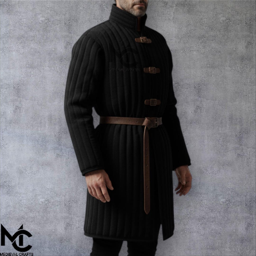 Medieval Gambeson: Padded Armor Jacket Free Tailoring - LARP, SCA ...