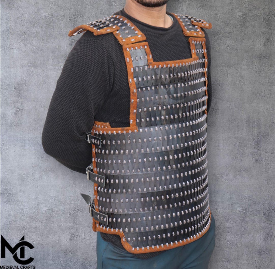 Black Lamellar Armor: Medieval Samurai Style - LARP SCA Cosplay - Etsy