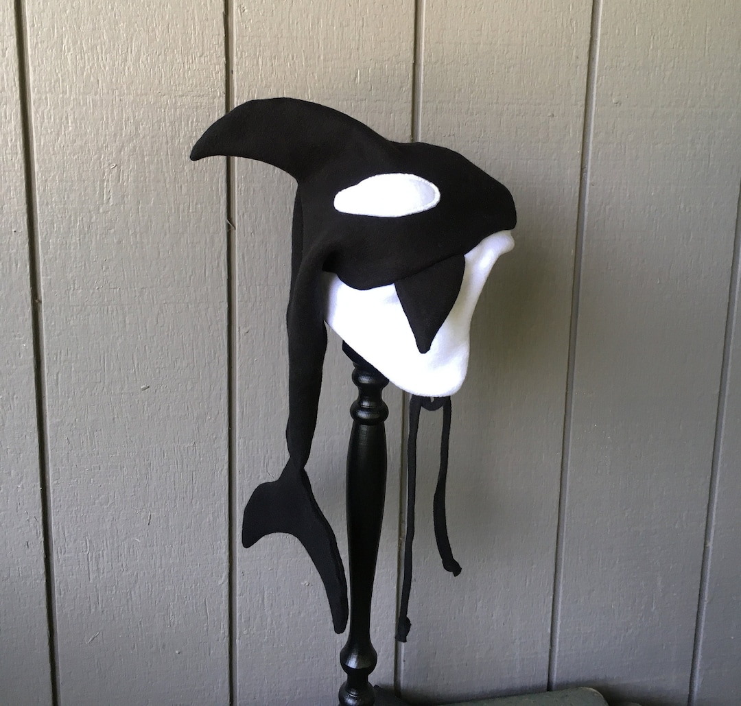Orca Whale Hat, Killer Whale Hat, Fleece Hat, Kids Hat, Adult Hat ...