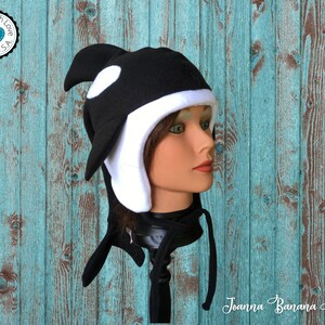 Orca Whale Hat, Killer Whale Hat, Fleece Hat, Kids Hat, Adult Hat ...