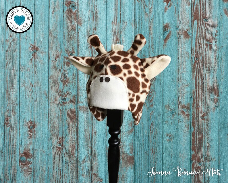 Giraffe Fleece Hat - Etsy