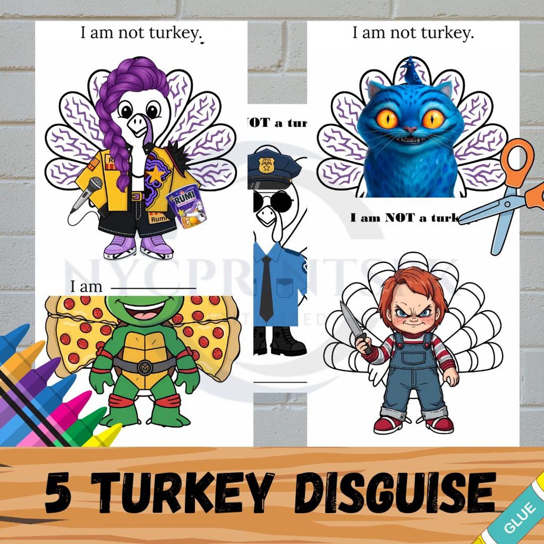 5 Disguise a Turkey Project | Rumi Chucky and More Disguise | Demon ...