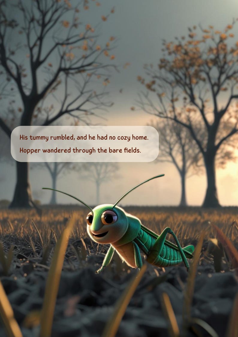 Ant and Grasshopper Clipart Bundle: Storybook Printable Character Set ...