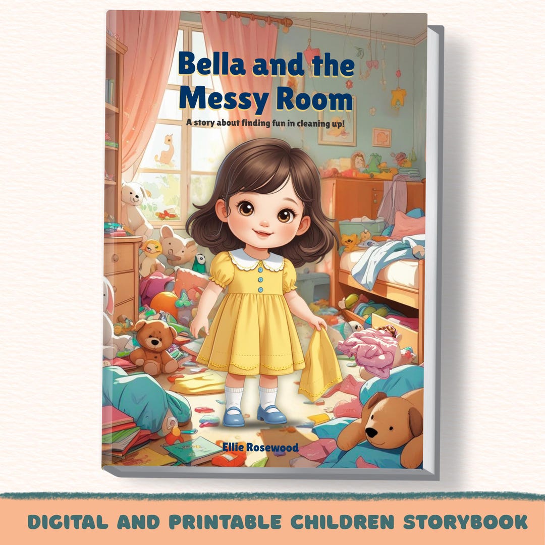 Toddler Clean up Storybook: Kids Tidy Room Digital Ebook (ages 3-7) - Etsy