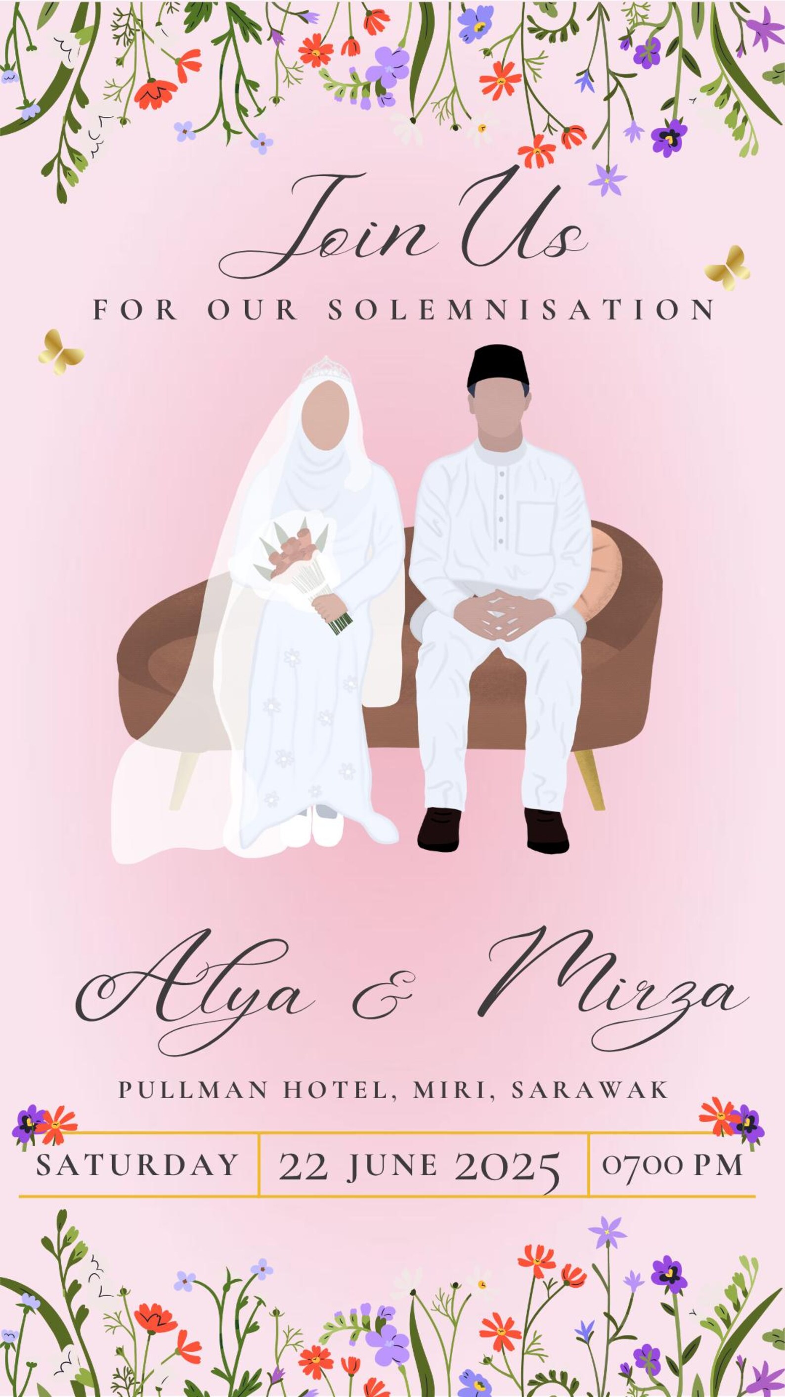 Digital Wedding Card (with Animation) - Etsy