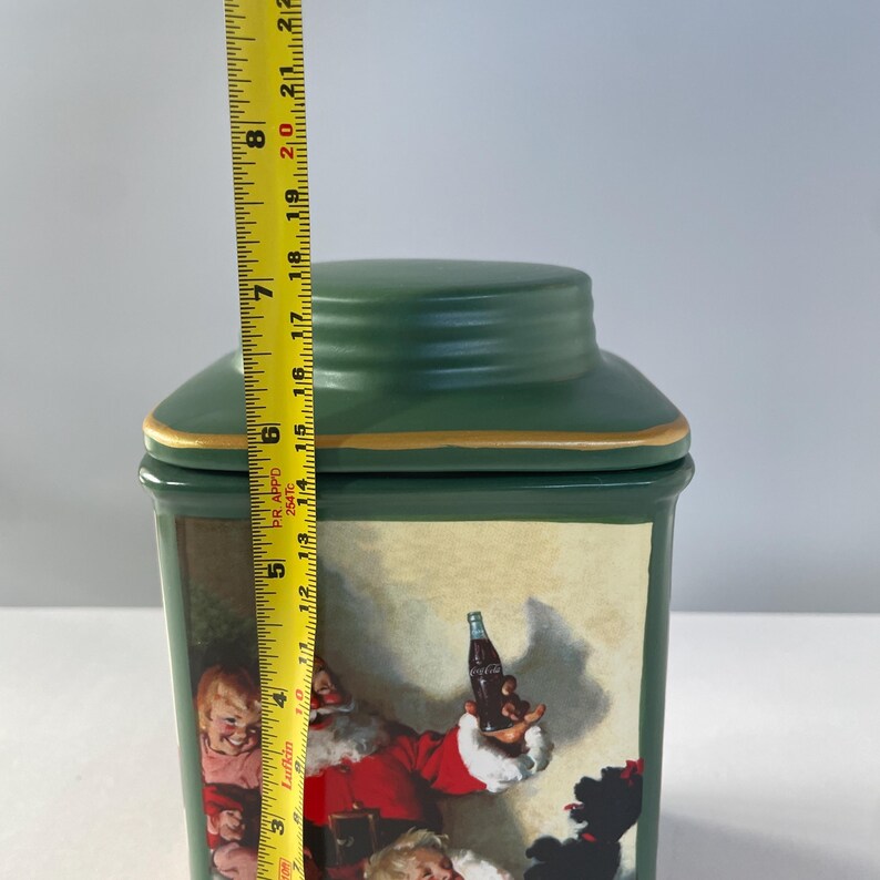 Vintage 2002 Coca-cola Santa Stoneware Canister by Sakura - Etsy
