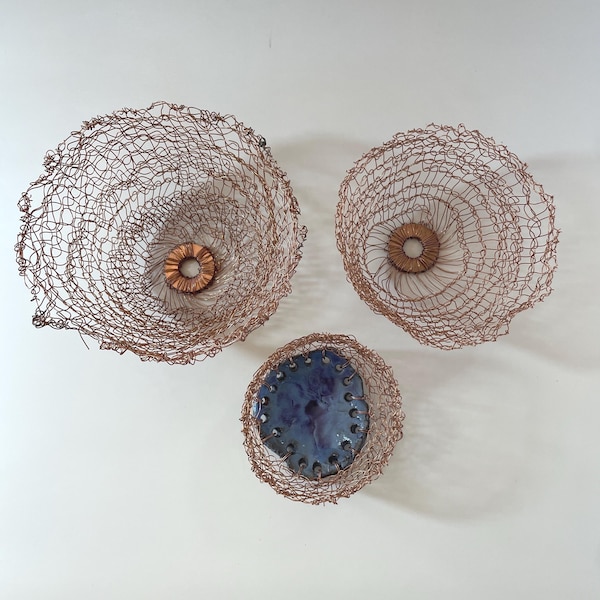 Vintage Copper Baskets - Etsy