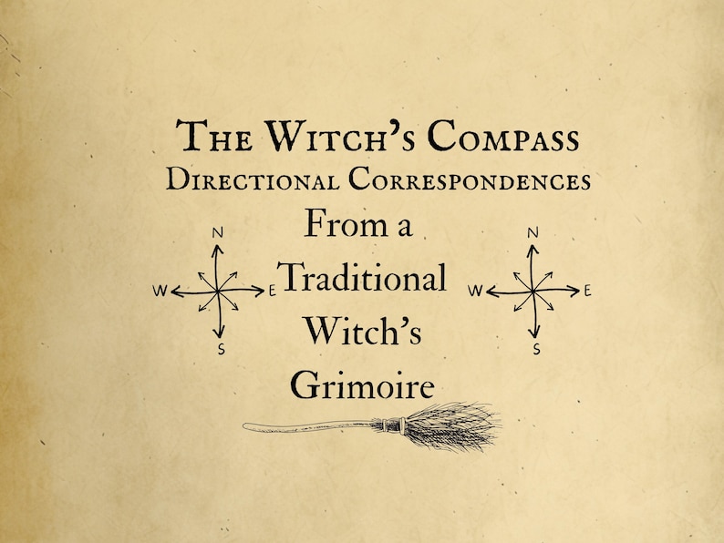 The Witch’s Compass: Directional Correspondences – Witchcraft Grimoire ...