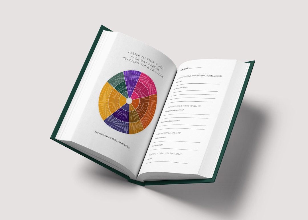Feeling Wheel Guided Journal: Daily Emotion Diary for Clarity ...