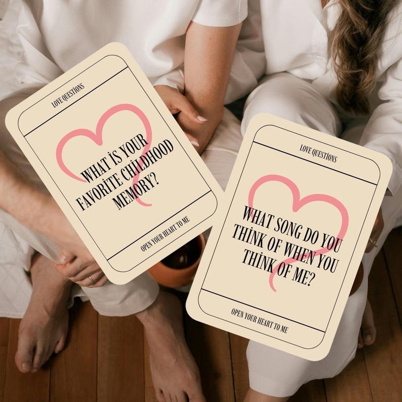 Date Night Conversation Cards – 60 Romantic Relationship Questions ...