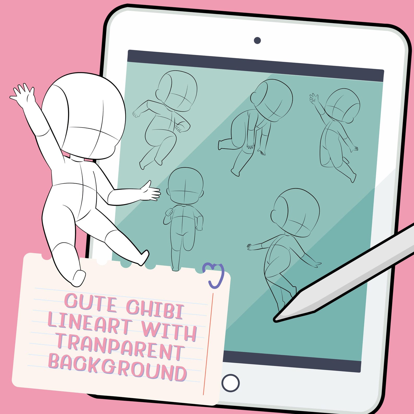 45 Cute Chibi Poses, Chibi Vector Art, Chibi Png, Chibi Pdf, Chibi Svg ...