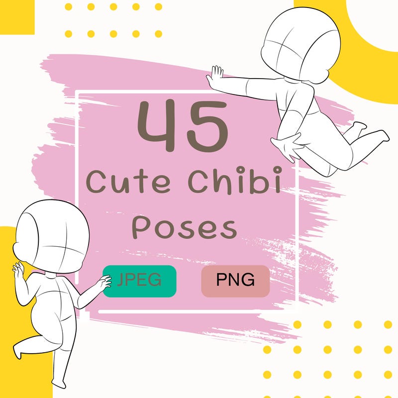 Chibi Drawing Base - Etsy