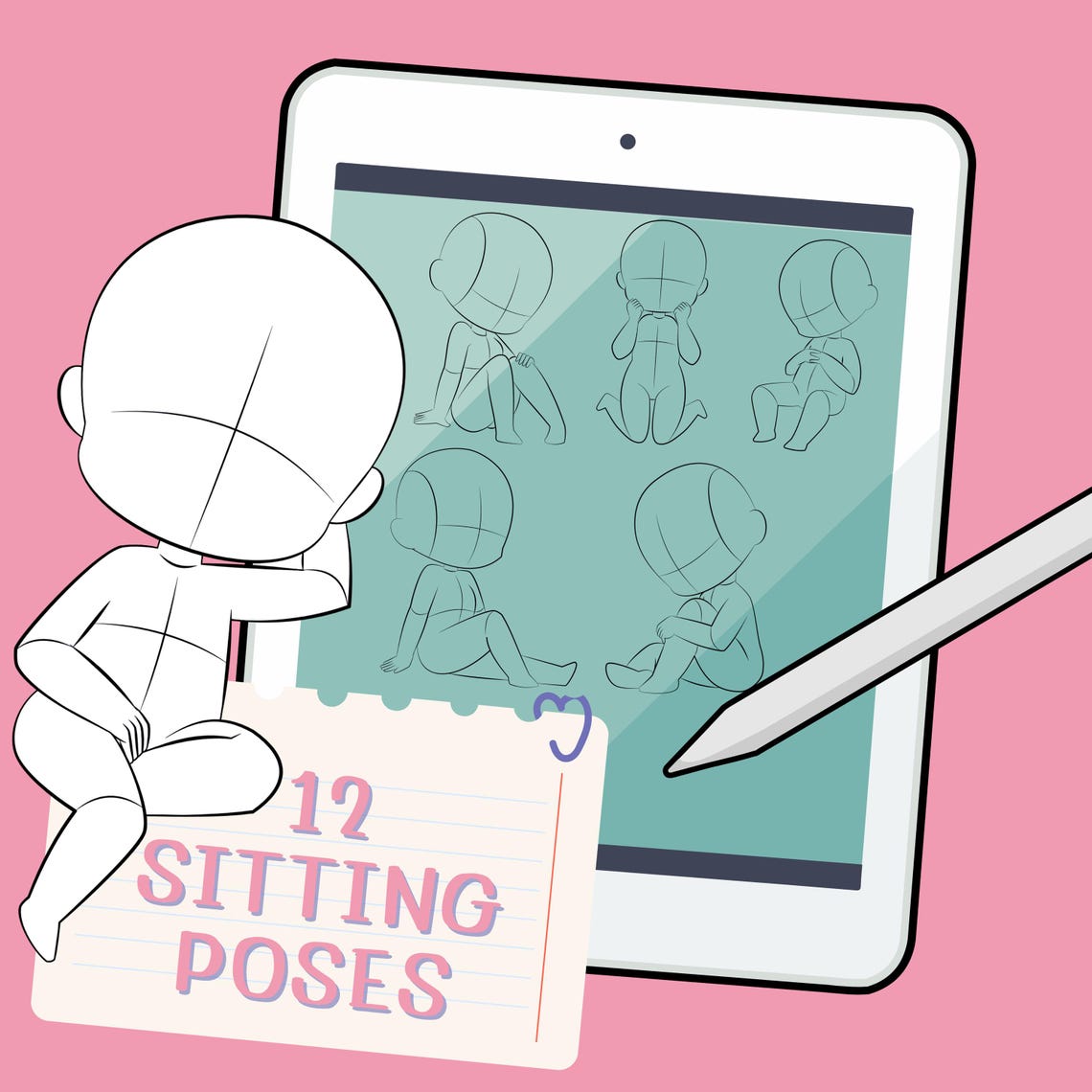 45 Cute Chibi Poses, Chibi Vector Art, Chibi Png, Chibi Pdf, Chibi Svg ...