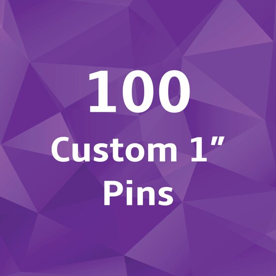 1 Inch Custom Buttons Pins. Set of 100. Wedding Favors. | Etsy