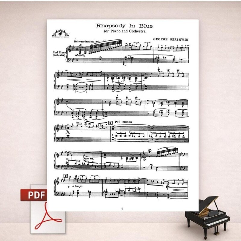Gershwin Piano Music - Etsy