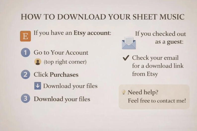 Frere Jacques Easy Piano Sheet Music PDF | Beginner Round Solo - Etsy