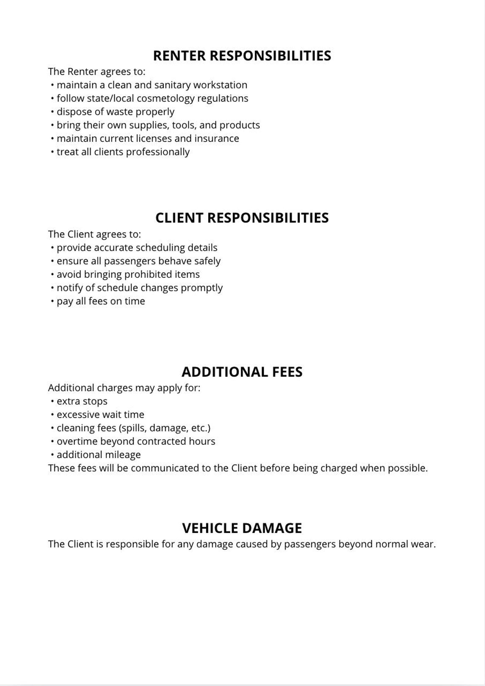 Buy Transportation Service Contract Template | Editable Event Transport ...