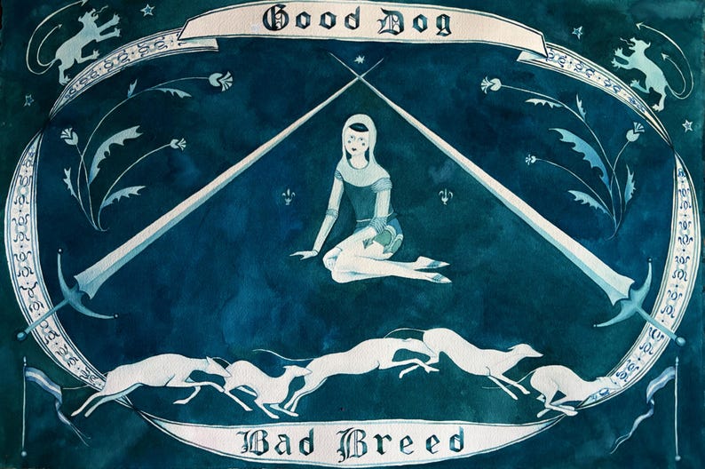 Good Dog Bad Breed Print - Etsy