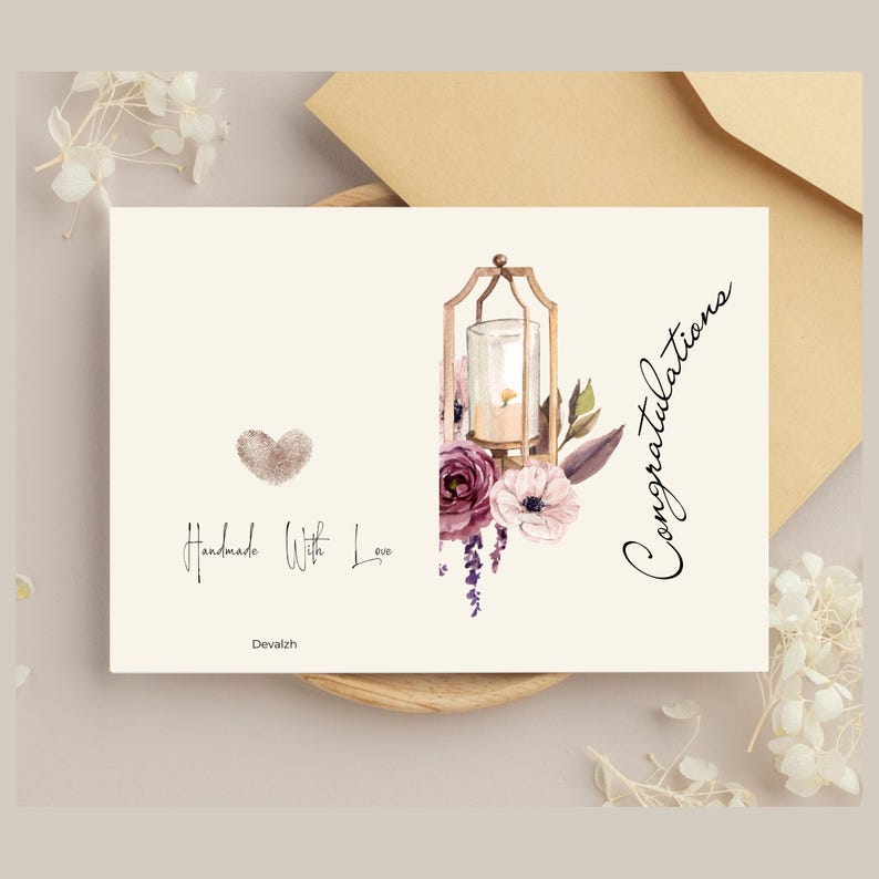 Congratulations Card – Digital Download – Congratulations Floral Design ...