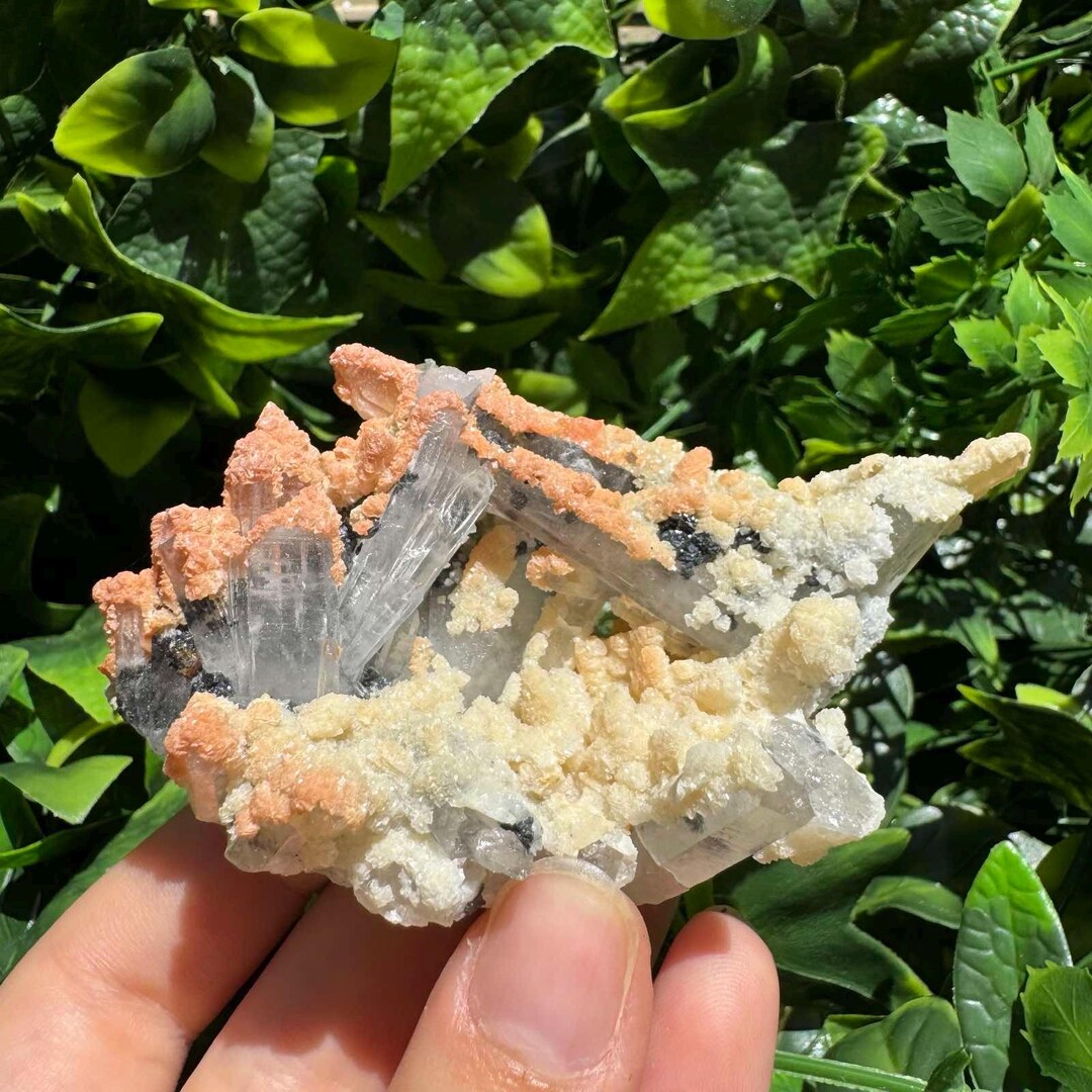 Quartz and Calcite Cluster Mineral – Raw Mineral Specimen, Natural ...