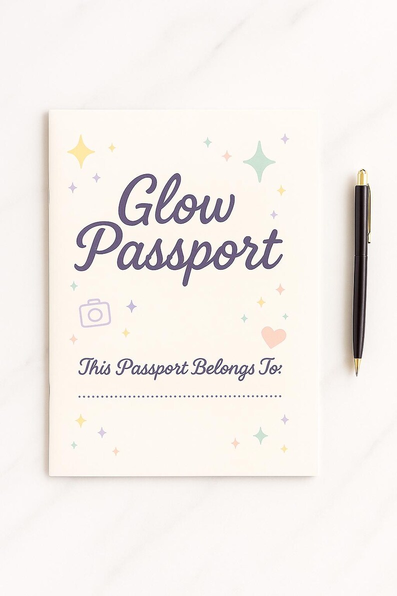 Tween & Teen Vacation Passport Printable | Glow Travel Journal | Pastel ...