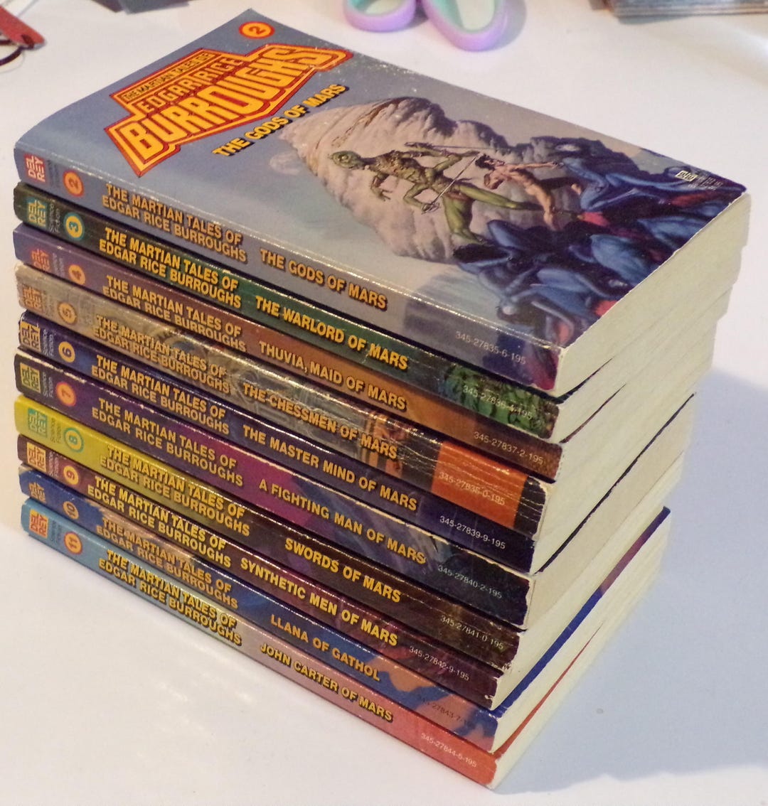 10 John Carter of Mars Books by Edgar Rice Burroughs, Paperback - Etsy