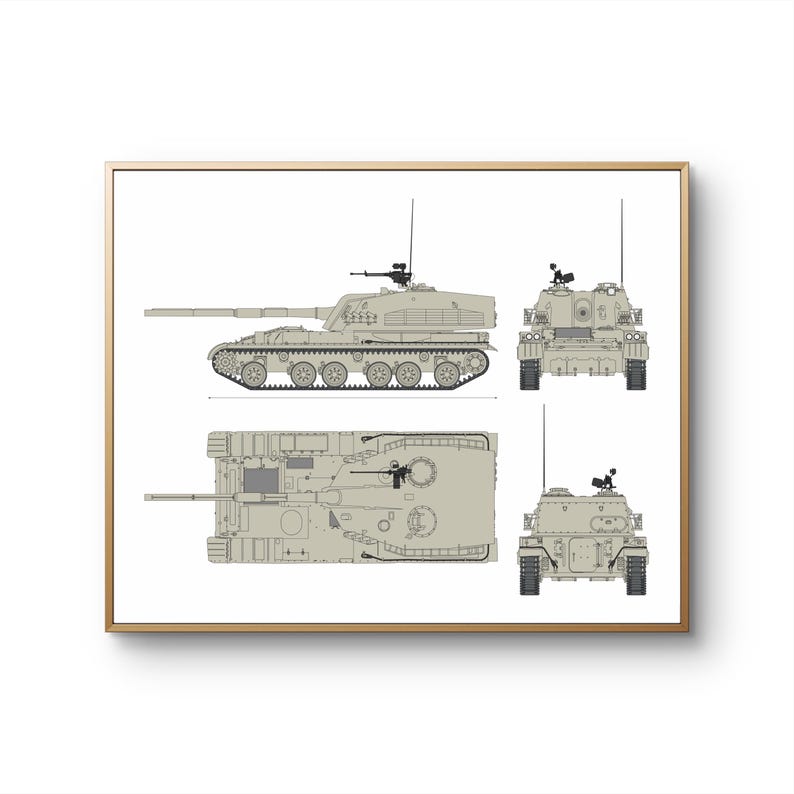 Professional Grade Tank Drawing *PTZ-89 Battle Tank* Military Tank ...