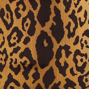 Silk Velvet Leopard Print Lumbar Throw Pillow Cover With Zipper in Gold ...