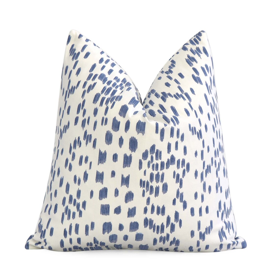 Periwinkle Blue White Lumbar Throw Pillow Cover With Gold | Etsy