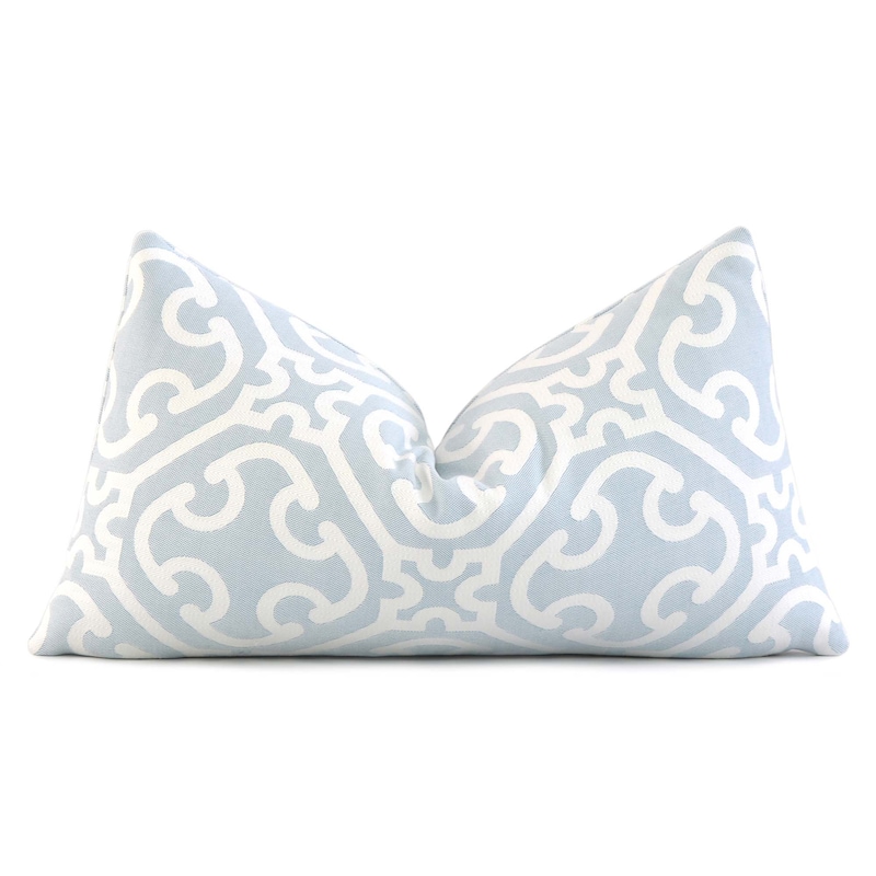 Light Blue Throw Pillow - Etsy