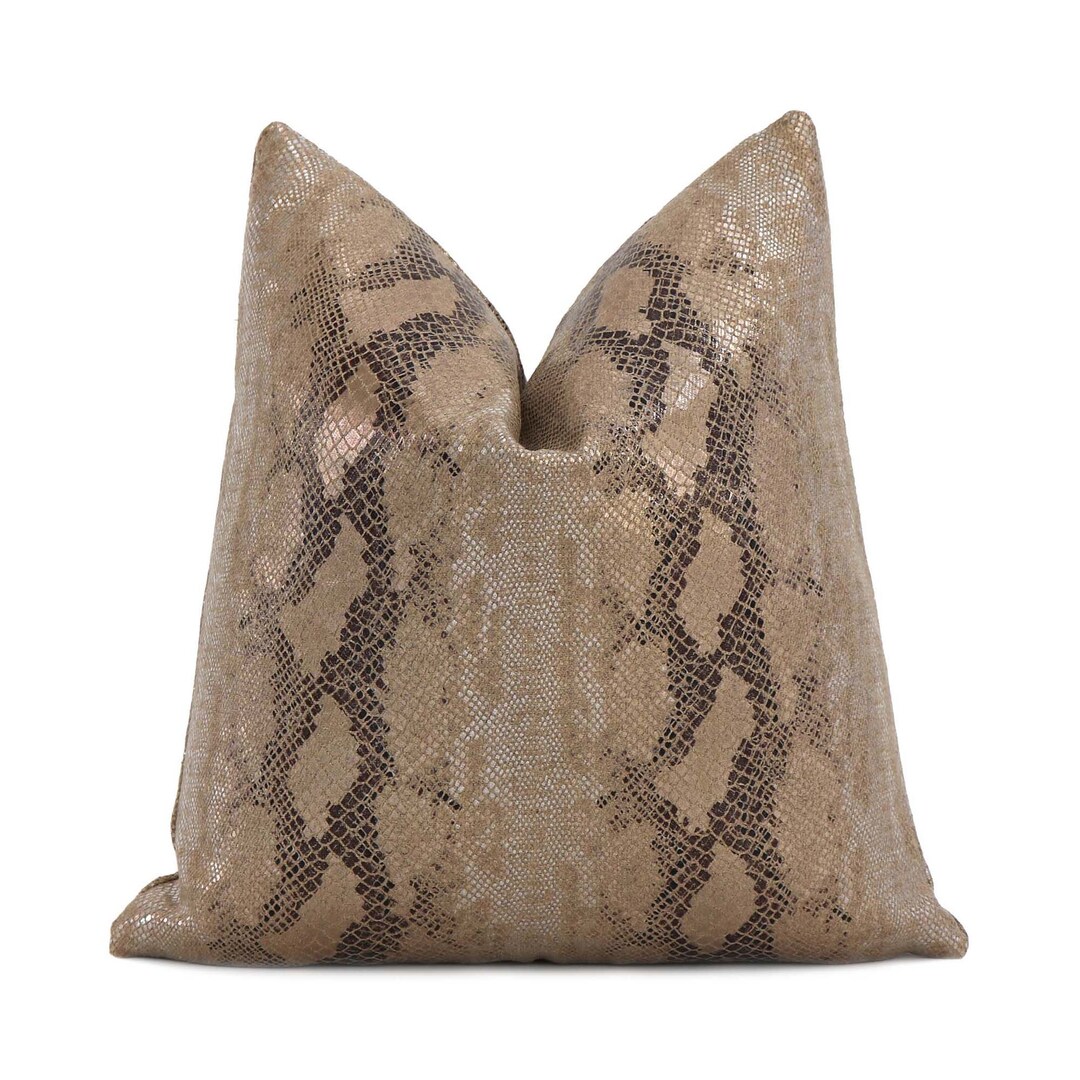 SAMPLE SALE Linen Kelly Wearstler Serpent Natural Throw Pillow Cover ...