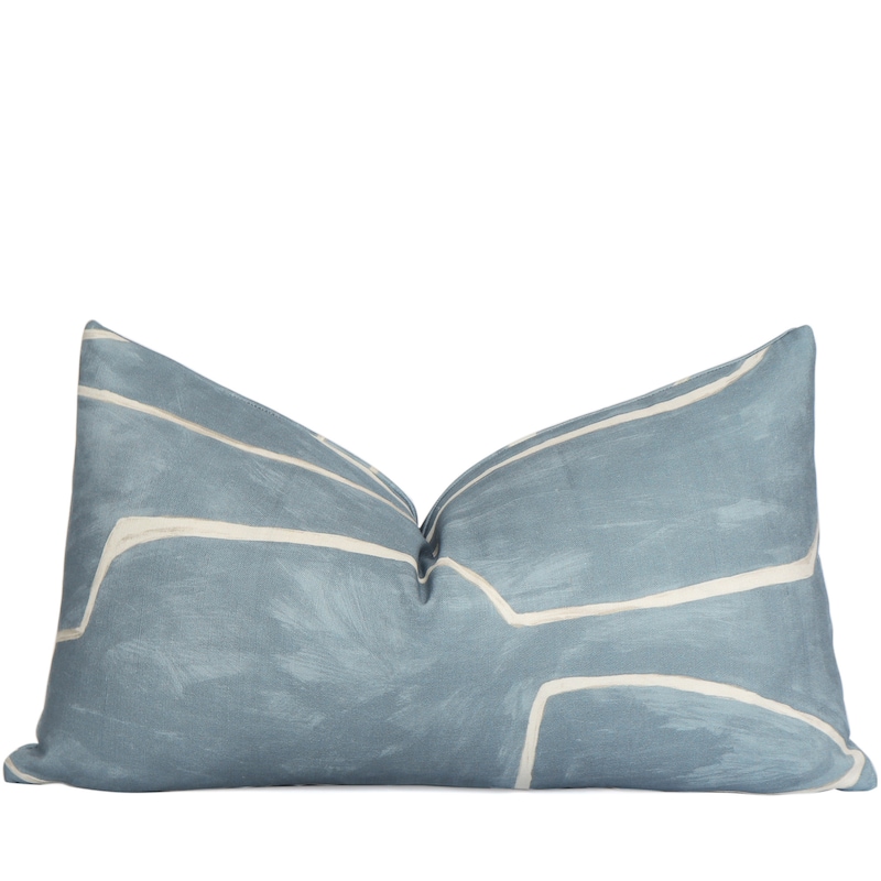 Blue Modern Pillow - Etsy